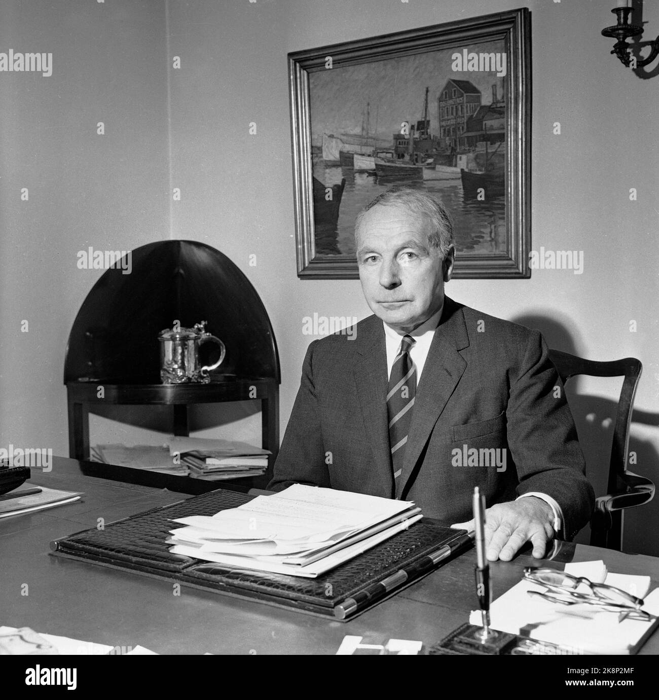 Oslo 19650107 Shipowner Sigval Bergesen d.y. (1893-1980) Bergesen at ...