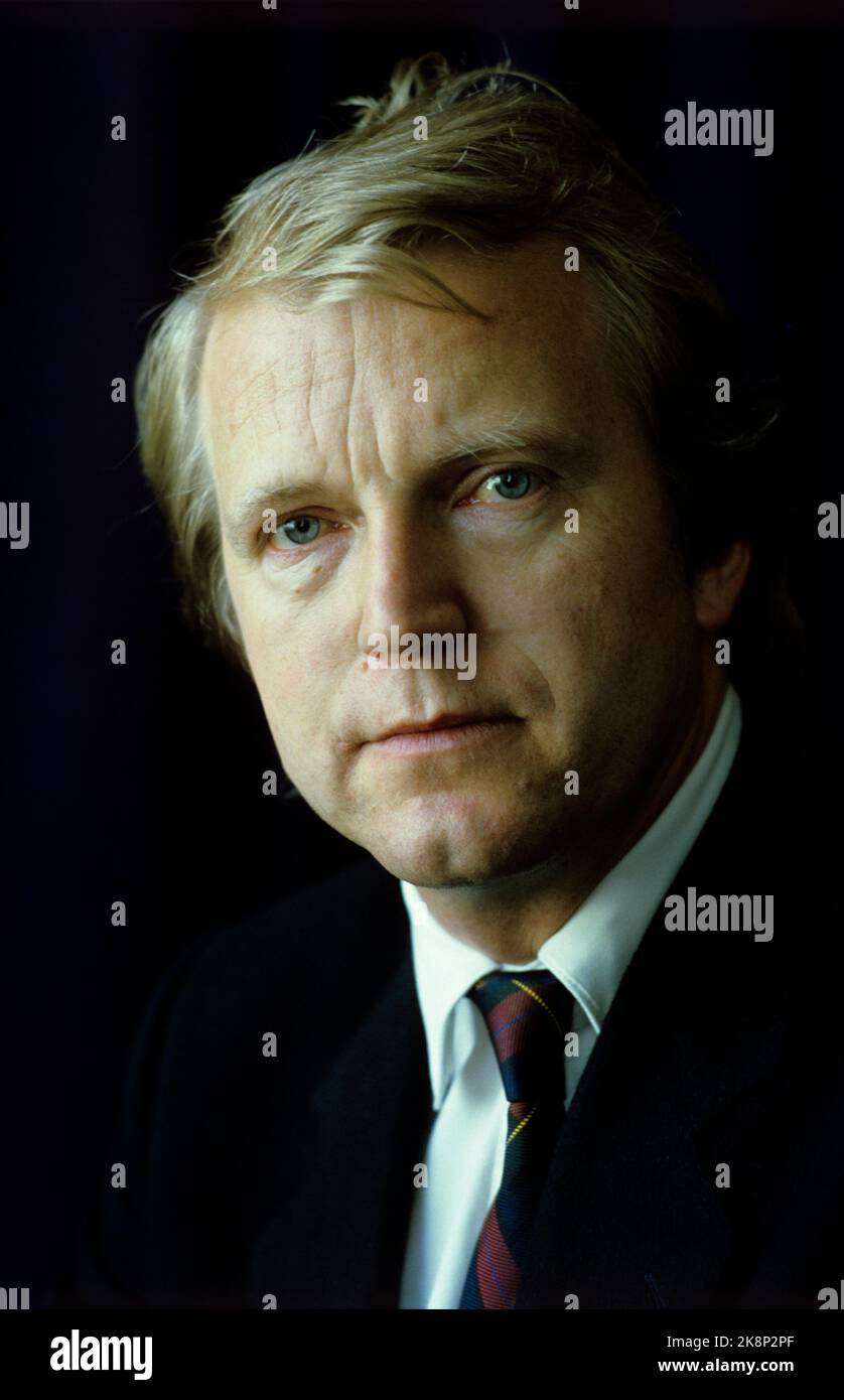 Oslo 19850618 operations manager bjorn simensen hi-res stock ...