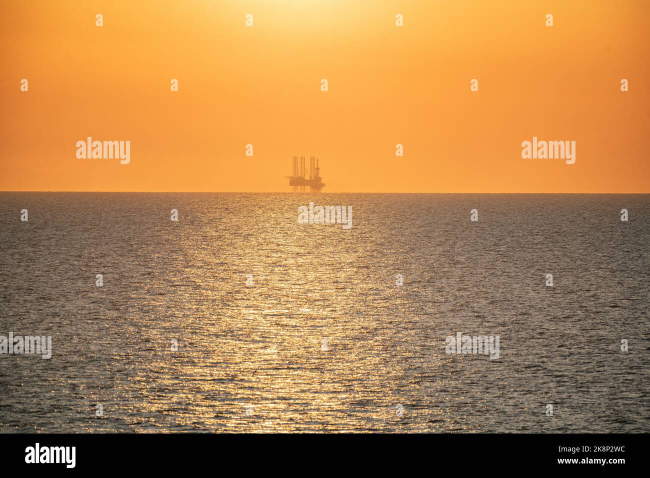 Oil Rig in the Adriatic Sea Stock Photo - Alamy