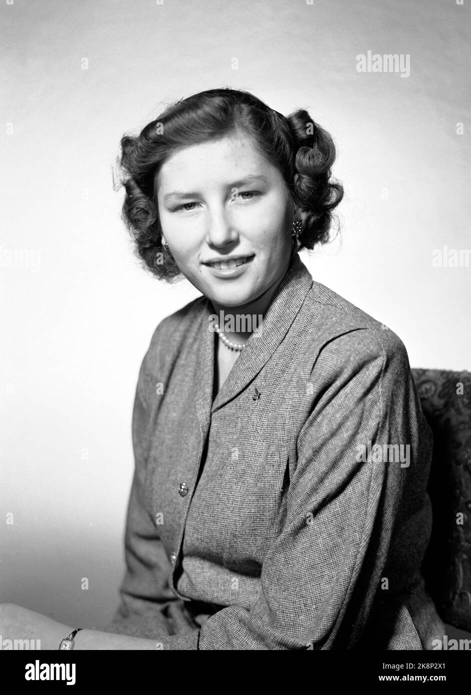 Oslo 19490202 portrait of princess astrid photo hi-res stock ...