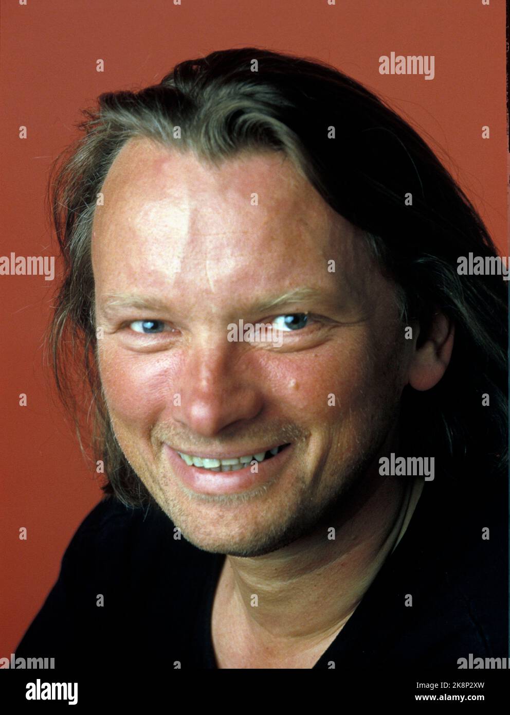 Oslo 19930605 Show singer Jan Eggum. Smiling portrait. Ntb Stock Photo ...
