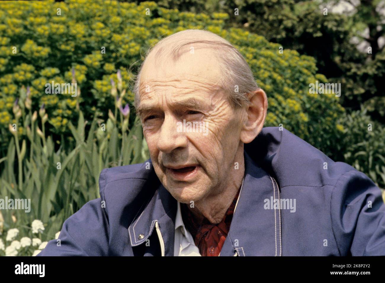 Oslo June 1979 NRK employee, musician, singer and author Otto Nielsen ...