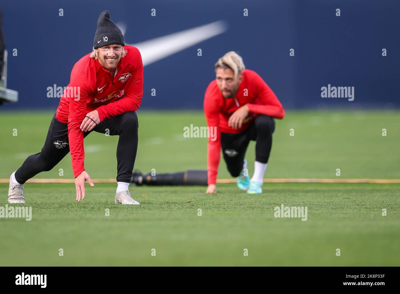 Leipzig, Germany. 24th Oct, 2022. Soccer: Champions League, before the ...