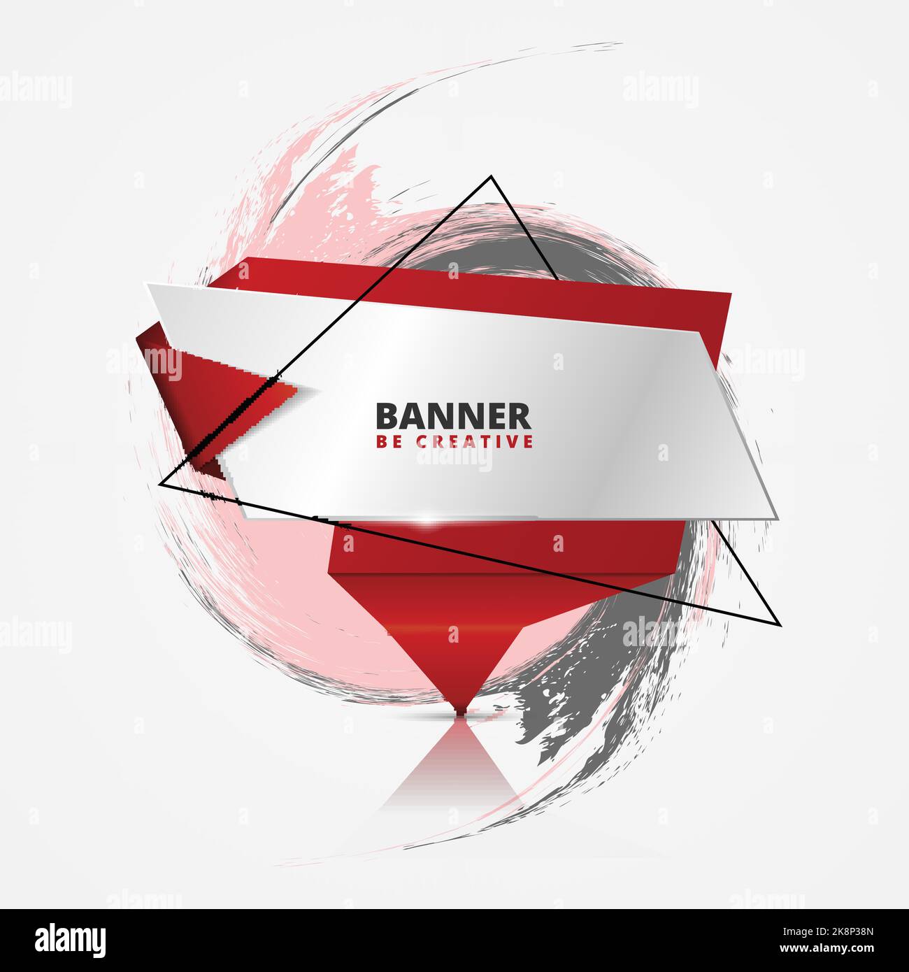 Creative infographic origami banner. Vector illustration Stock Vector ...