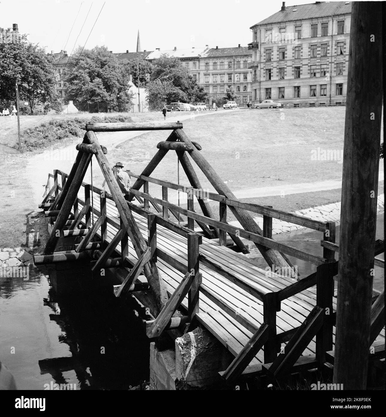 Man walking on summer Black and White Stock Photos & Images - Alamy