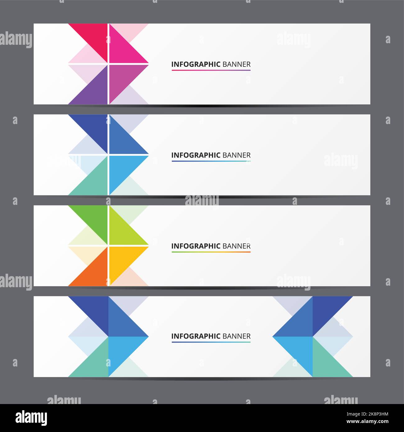Set of banner templates. Modern design with arrows. Vector illustration ...