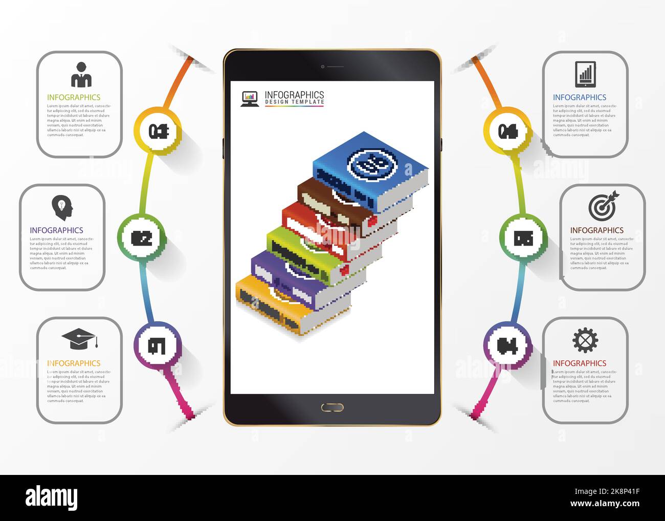 Infographic education Stock Vector Images - Alamy