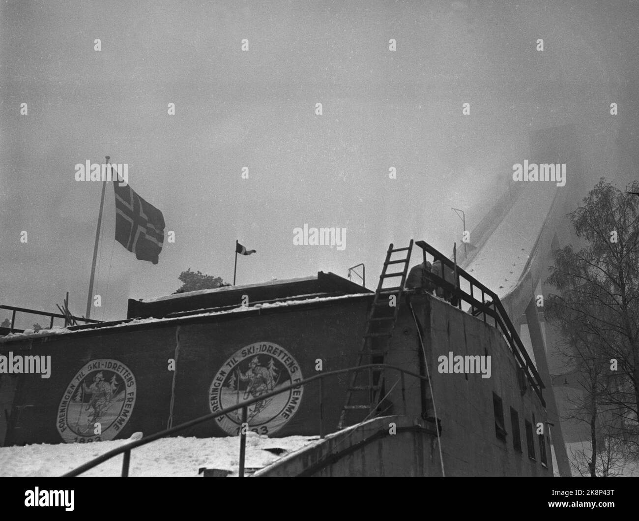 Oslo March 7, 1954. Oslo March 7, 1954. Holmenkollen. The Holmenkoll ...