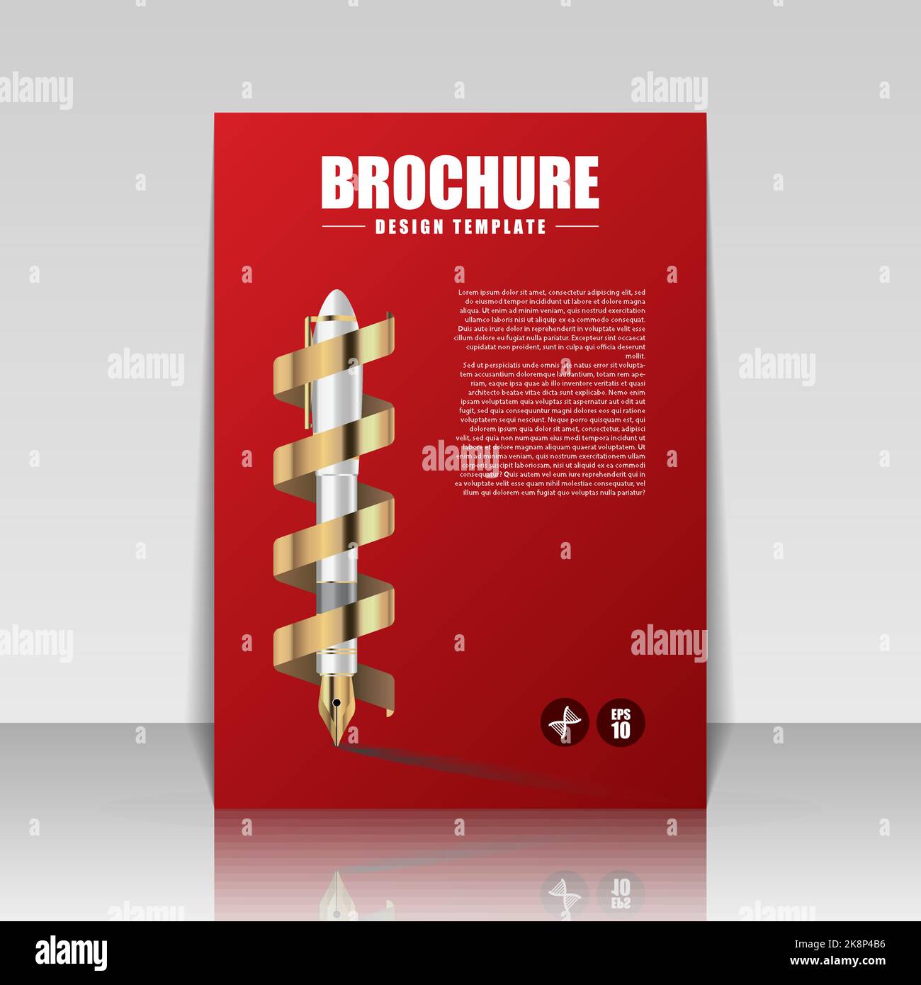 Modern school leaflet template Stock Vector Images - Alamy