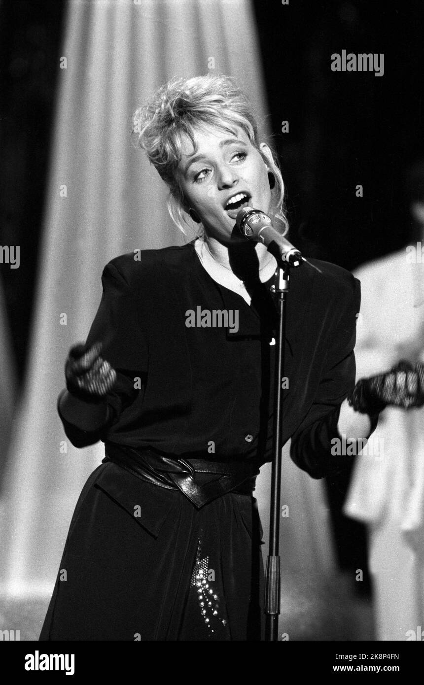 Oslo 19870228. The Norwegian Melody Grand Prix is held in NRK's ...