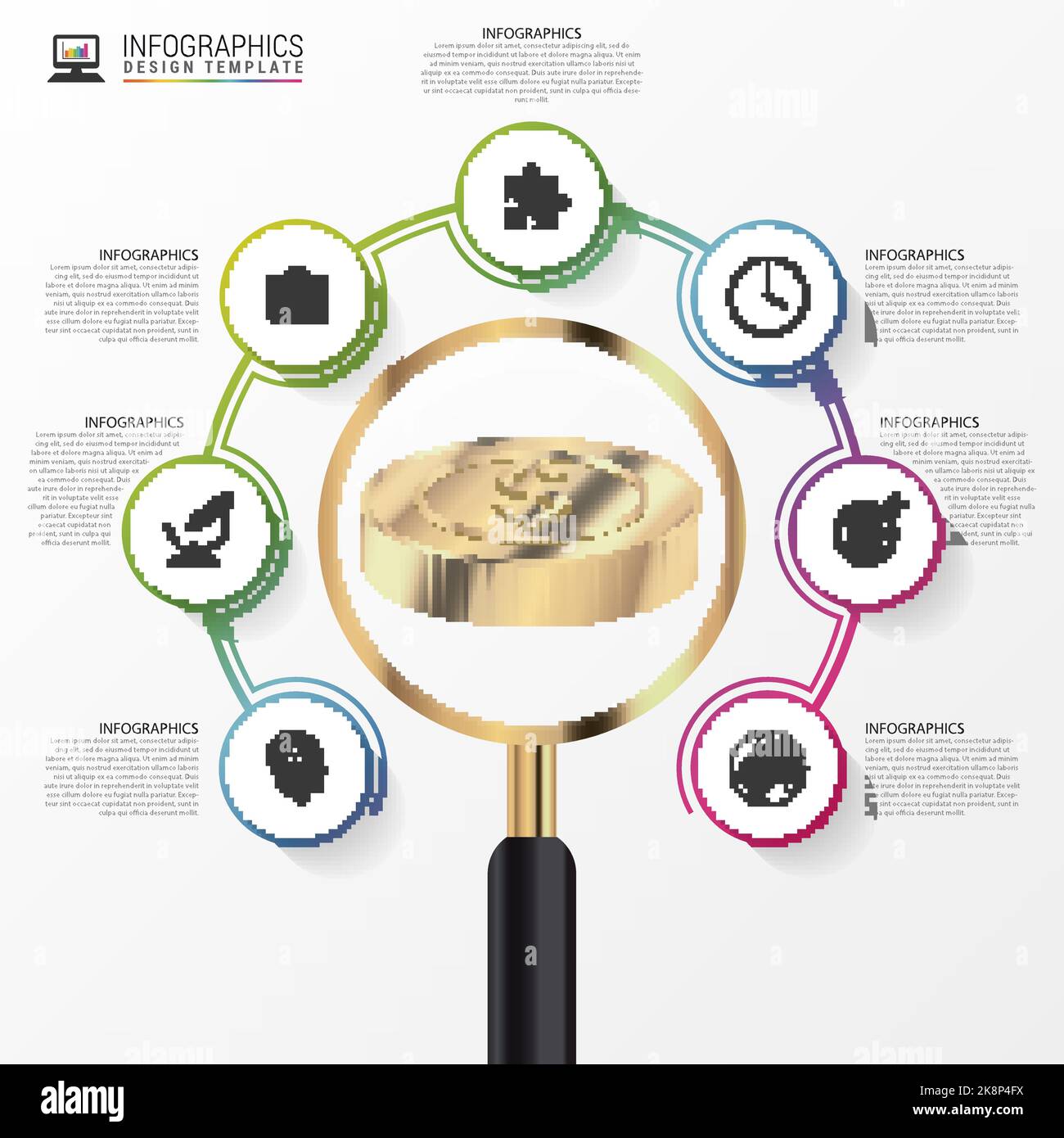 Infographic design. Business template. Vector illustration Stock Vector ...