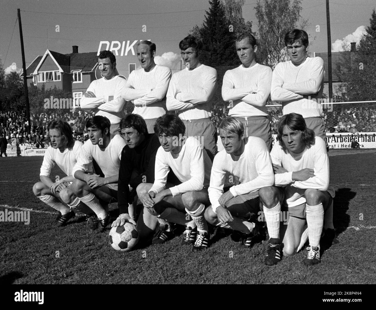 Oslo 19711003 Football, team picture of the Hamar comrades / HamKam ...