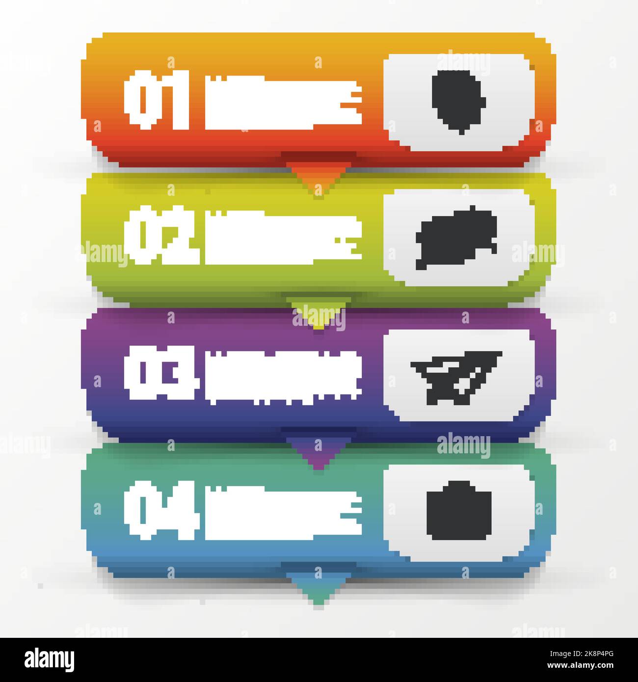 Infographic four options. Modern design template. Vector illustration ...