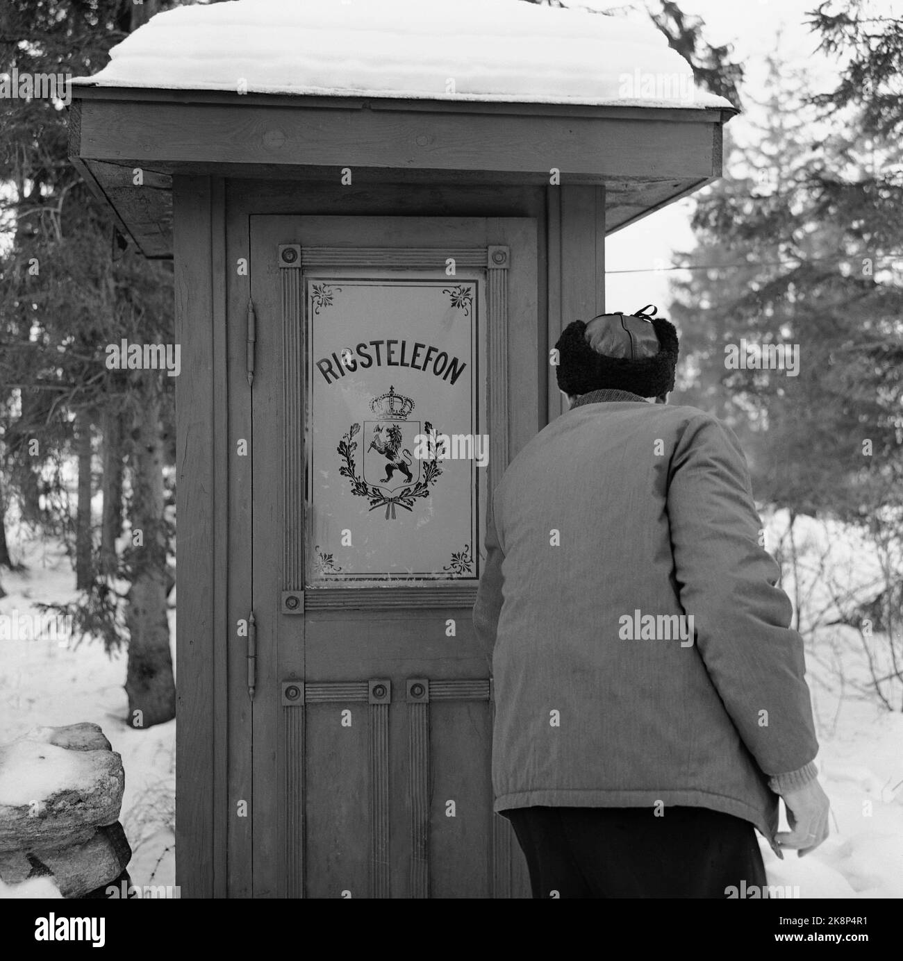 1963 phone box on jomfruland hi-res stock photography and images - Alamy