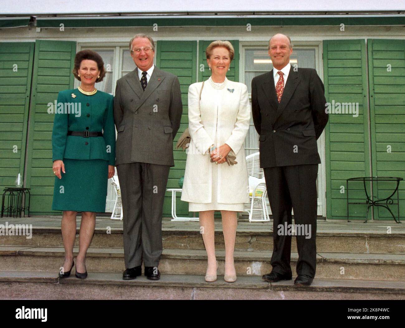 Queen paola and king harald photo hi-res stock photography and images ...