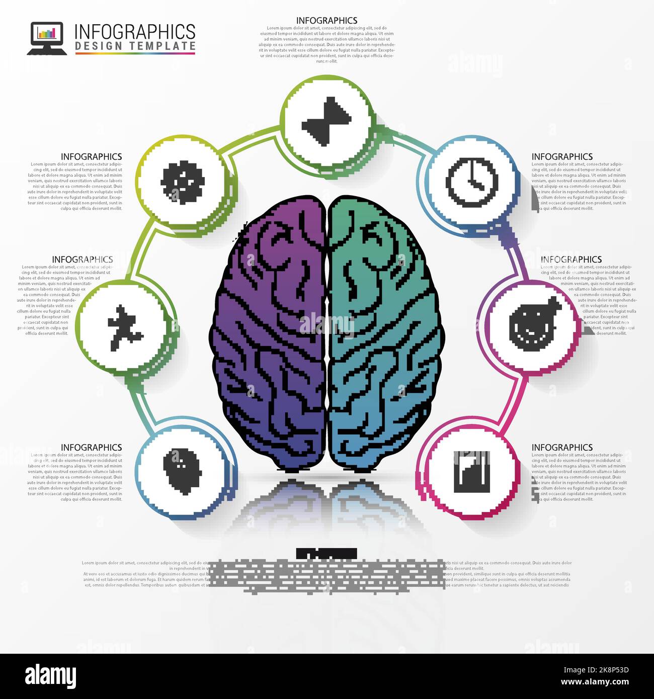 Brain research vector website template hi-res stock photography and ...