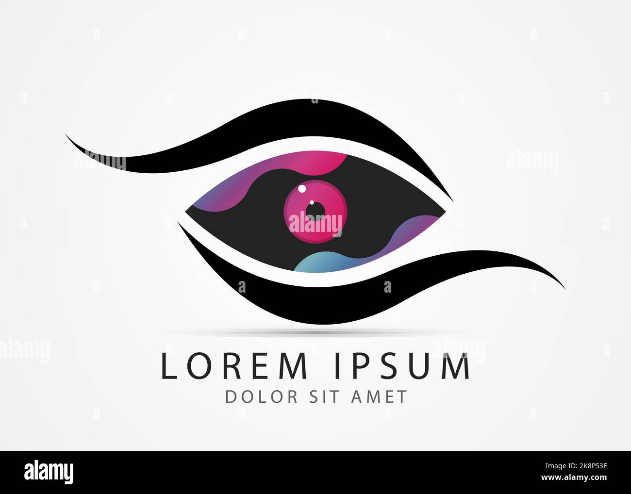 Eye symbol. Modern colorful design. Vector illustration Stock Vector ...