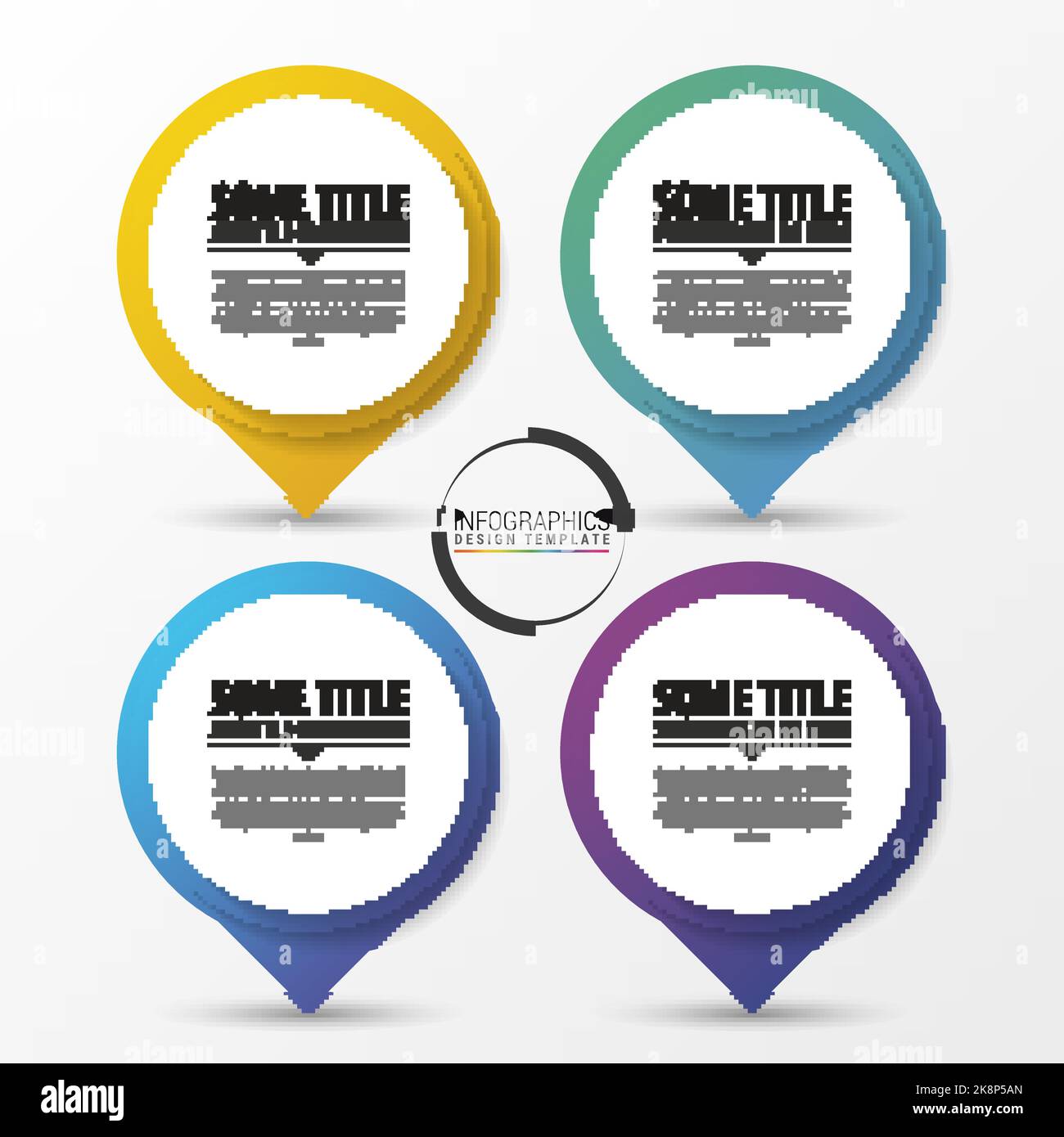 Infographic design template. Pointers. Vector illustration Stock Vector Image & Art - Alamy