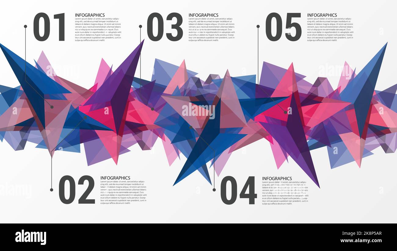 Infographics design template. Abstract triangle concept. Vector ...