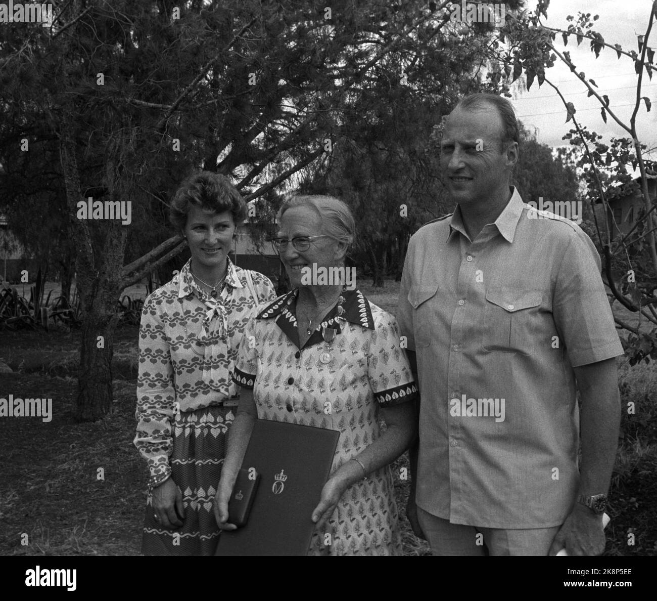 Tanzania November 1981. The Crown Prince couple on an official visit to ...