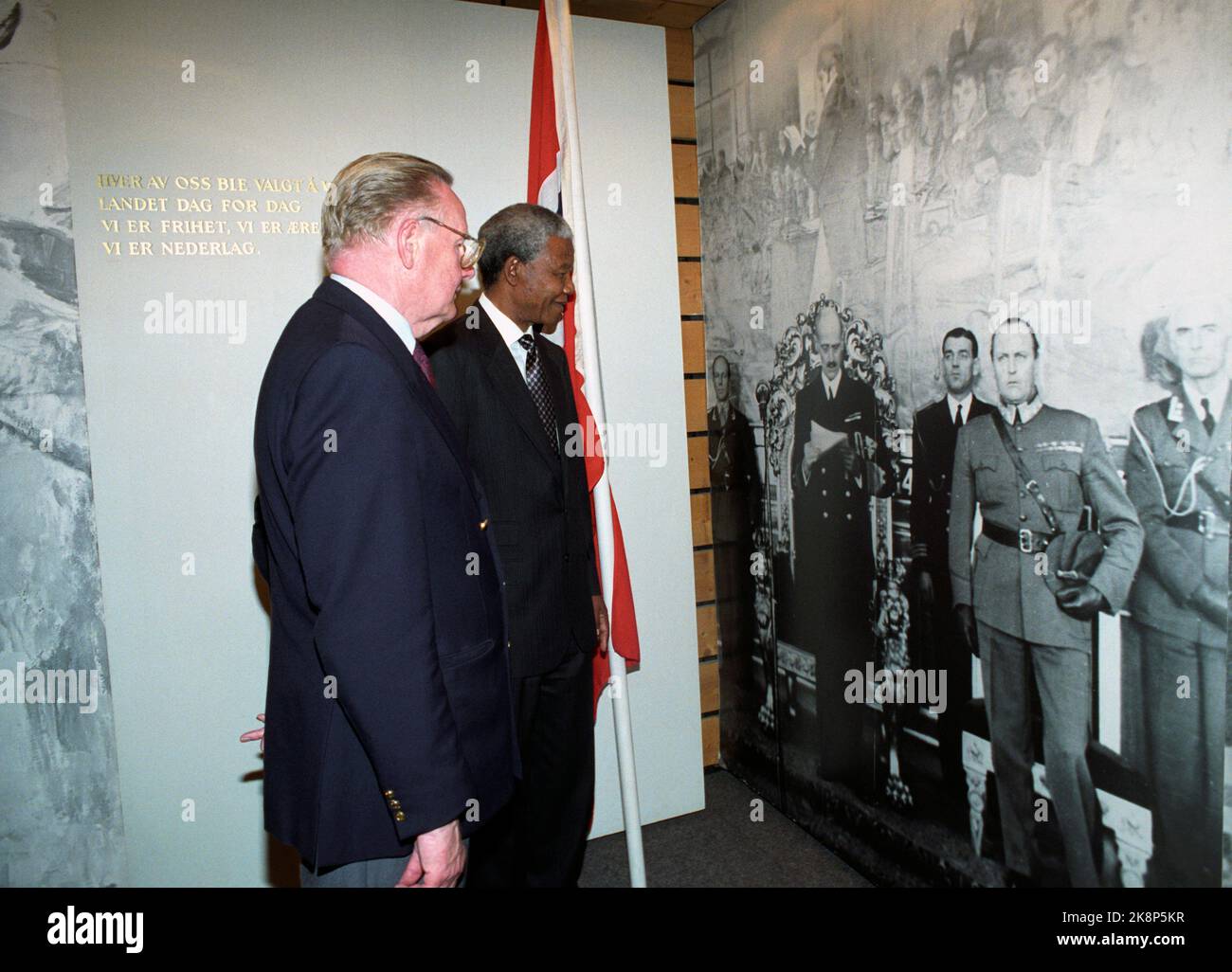 Anc leader nelson mandela visits oslo photo hi-res stock photography ...