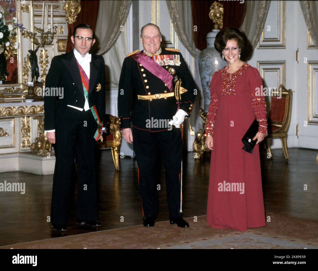 Portugal 19780222. King Olav on an official visit to Portugal ...