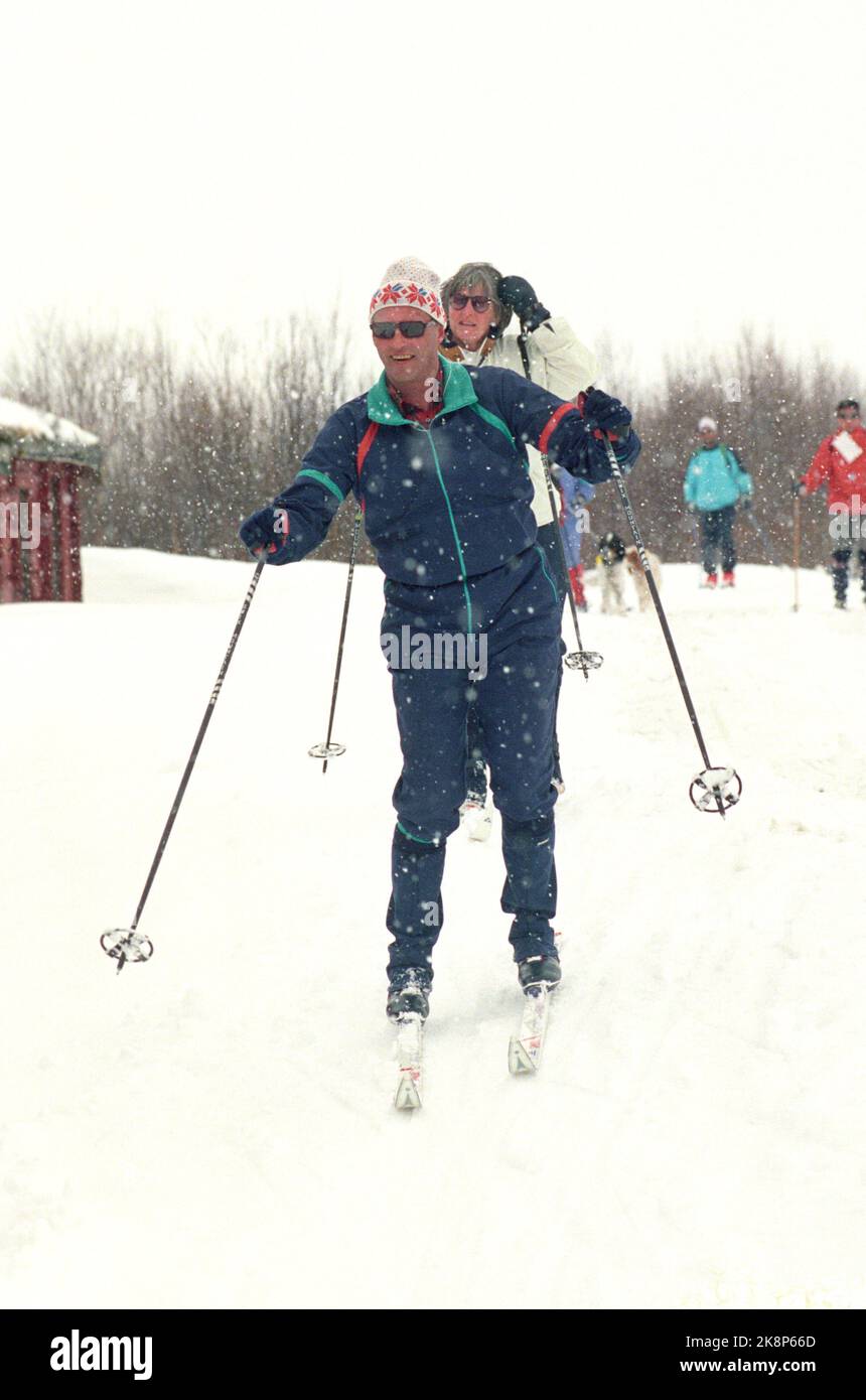 Sikkilsdalen 19920420. The royal family celebrates Easter in ...
