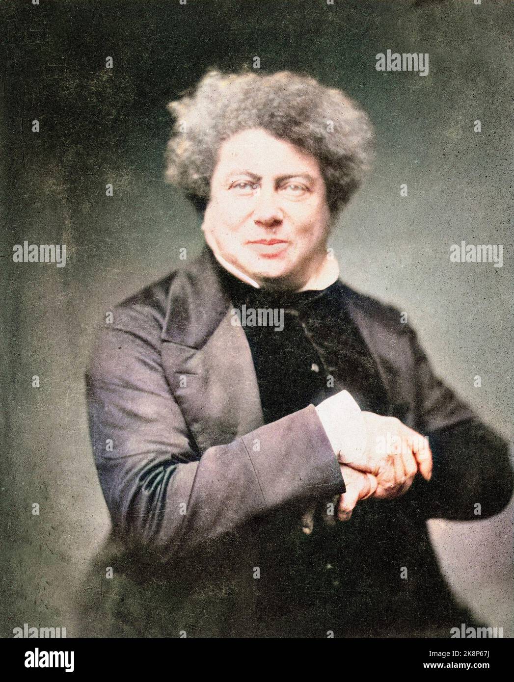 Portrait of Alexander Dumas pere (1802-1870) after Nadar Stock Photo ...