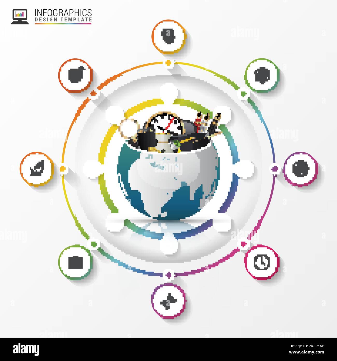 Creative pencil people icon abstract hi-res stock photography and ...