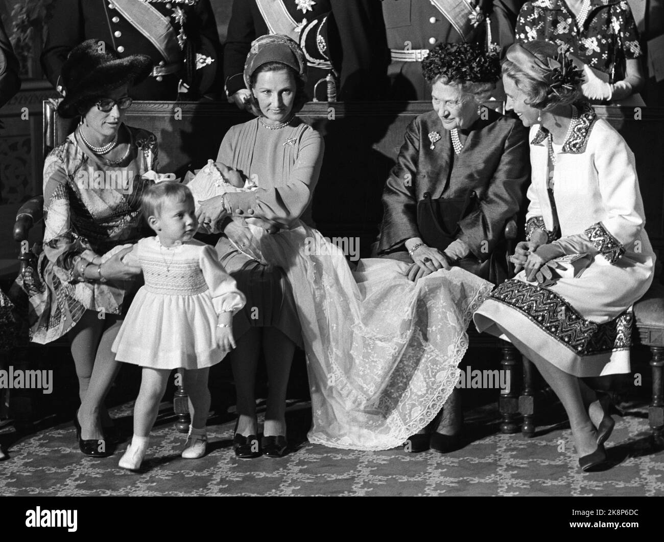 Prince haakon magnus baptism at the castle september 20 hi-res stock ...