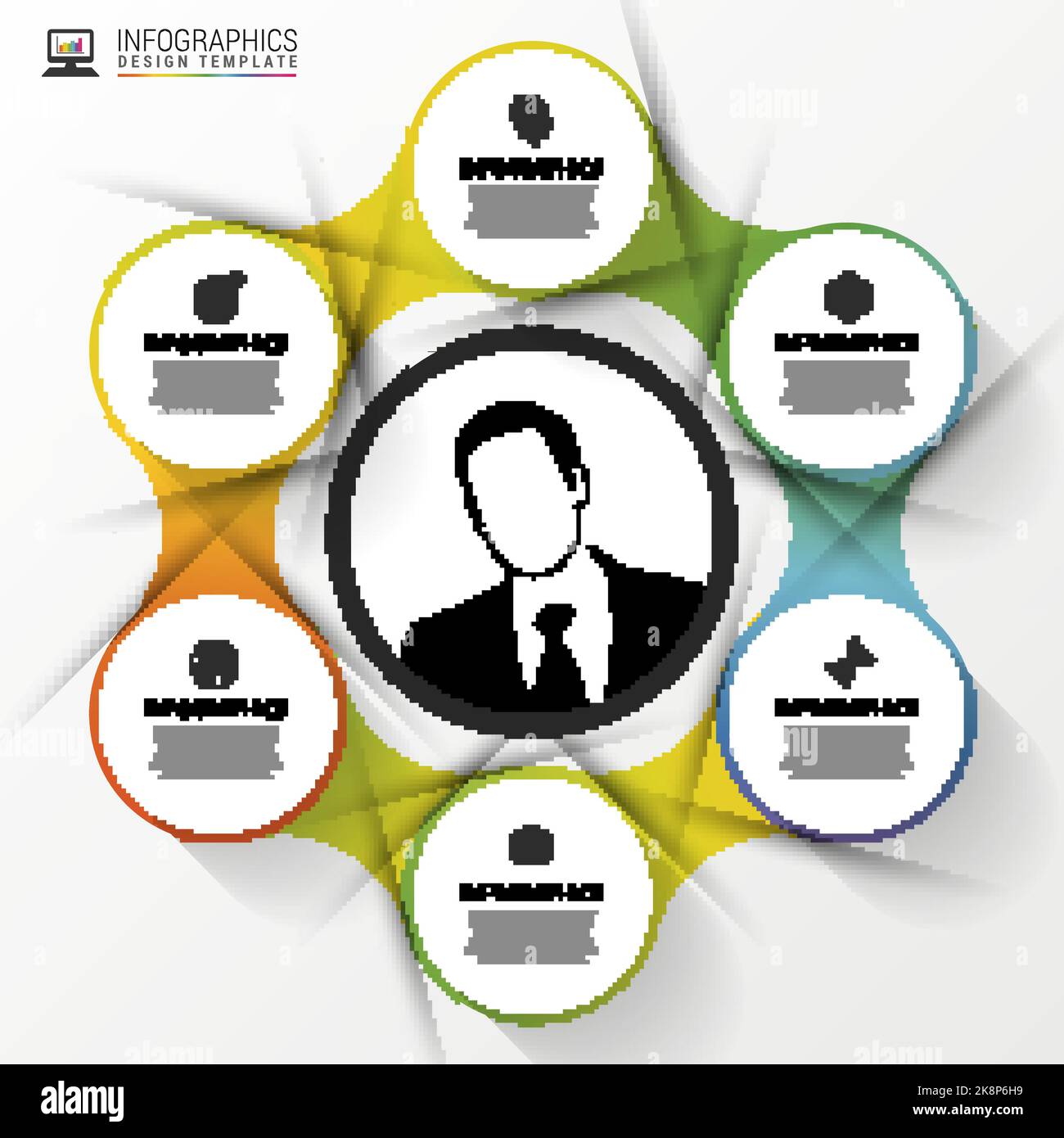 Circle business concepts with icons. Can be use for infographic, loop ... Circle business concepts with icons. Can be use for infographic, loop ...