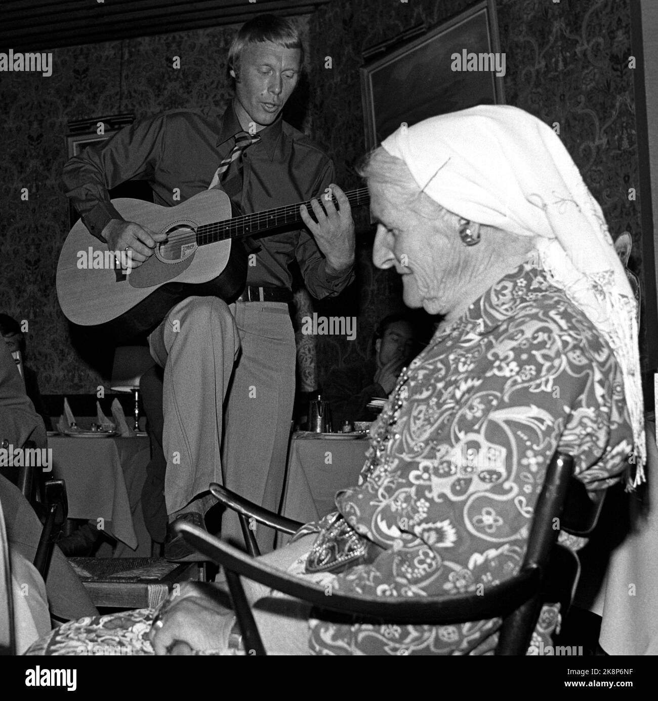 Oslo 19740828. Launch of book about the Tater Queen Marie Lovinie ...