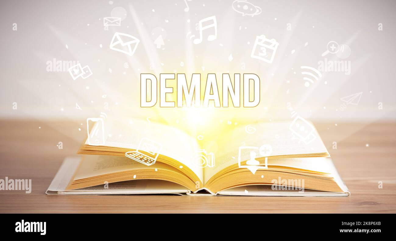 open book with business inscription Stock Photo - Alamy