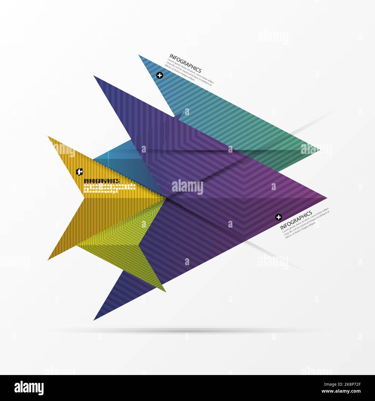 Abstract infographic design with arrows. Vector illustration Stock ...