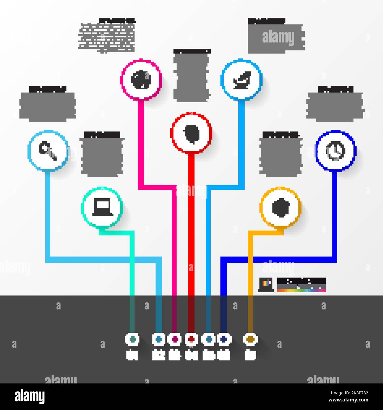 Business tree timeline infographics. Vector illustration Stock Vector ...