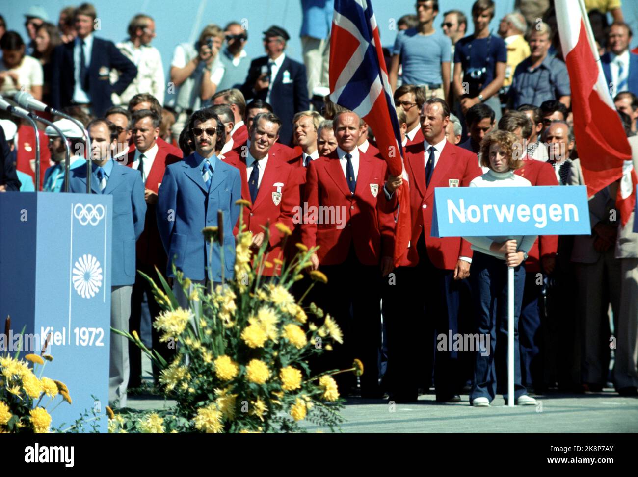 Kiel, Germany 1972. Summer Olympics in Munich. Crown Prince Harald ...