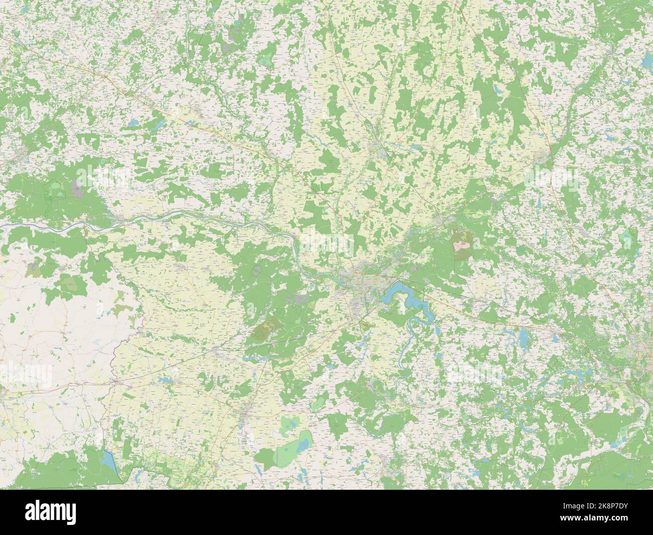 Kauno, county of Lithuania. Open Street Map Stock Photo - Alamy