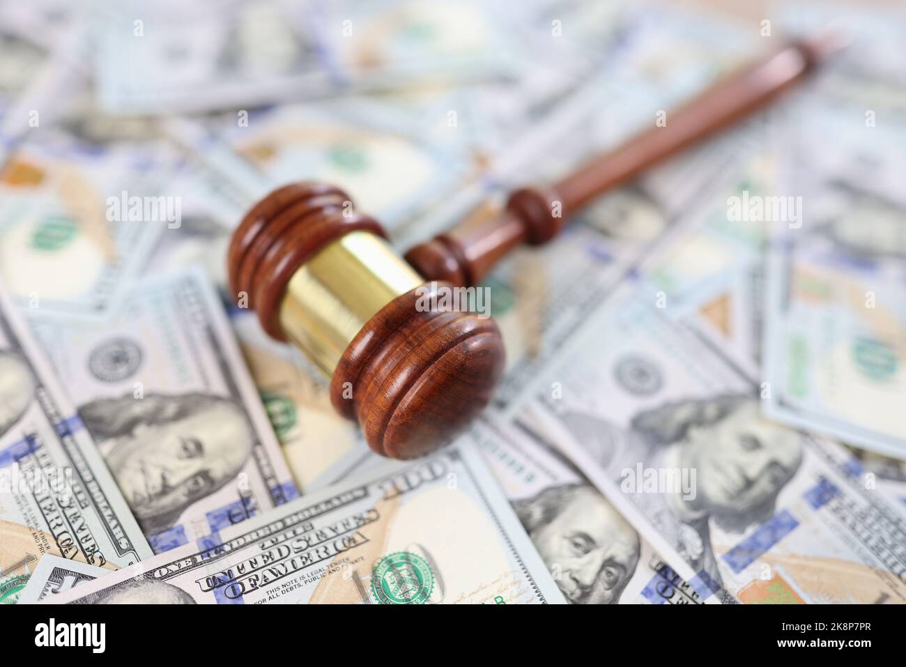 Pile money gavel hi-res stock photography and images - Alamy
