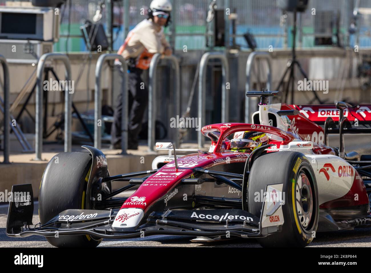 98 theo pourchaire alfa romeo f1 team orlen hi-res stock photography ...