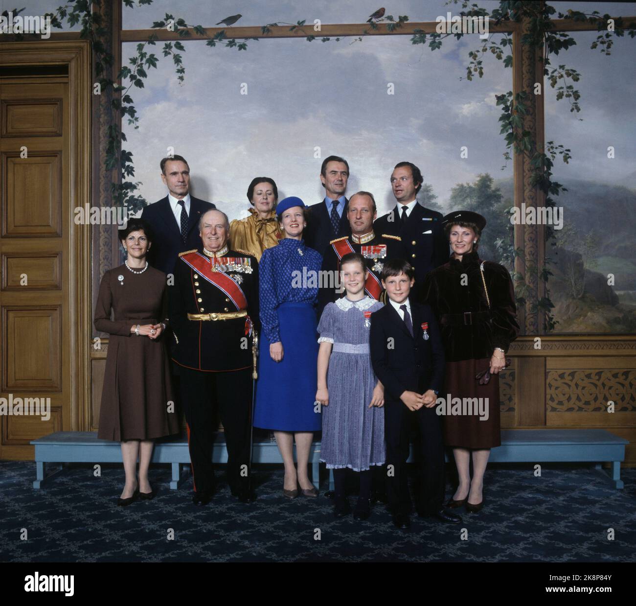 Crown prince harald and crown princess sonja right forrest hi-res stock ...
