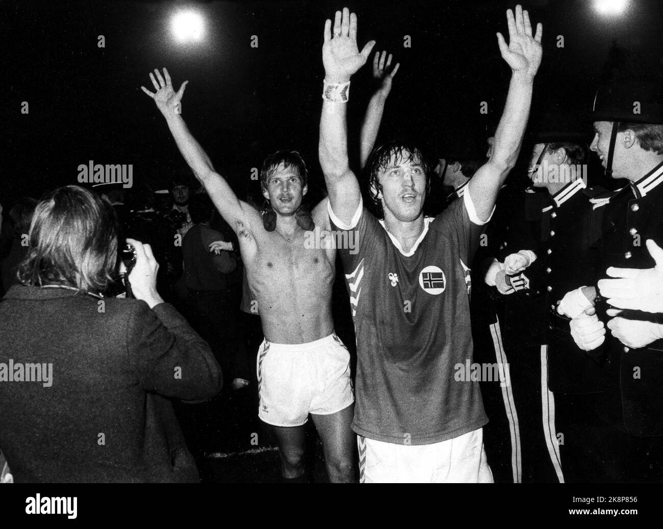 Oslo 19810909: Norway - England (2-1). Roger Albertsen and Hallvar ...