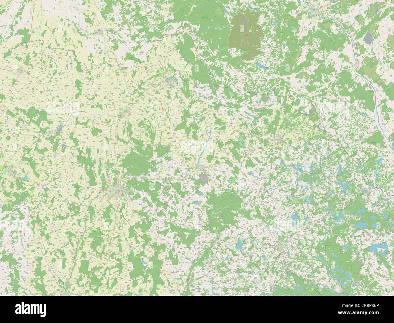 Panevezio, county of Lithuania. Open Street Map Stock Photo - Alamy
