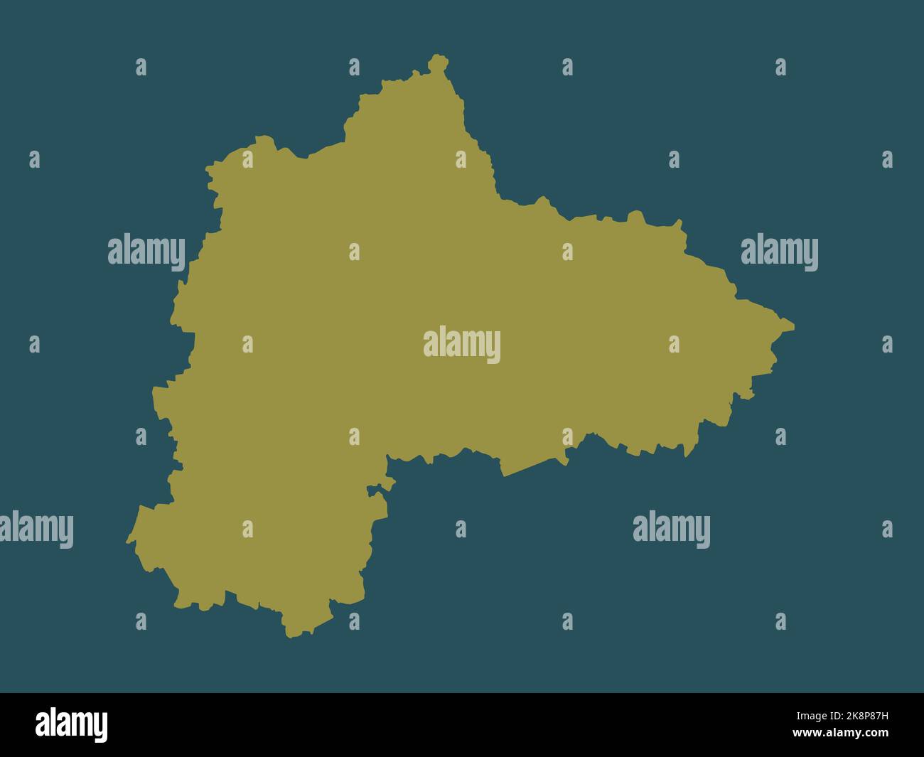 Panevezio, county of Lithuania. Solid color shape Stock Photo - Alamy
