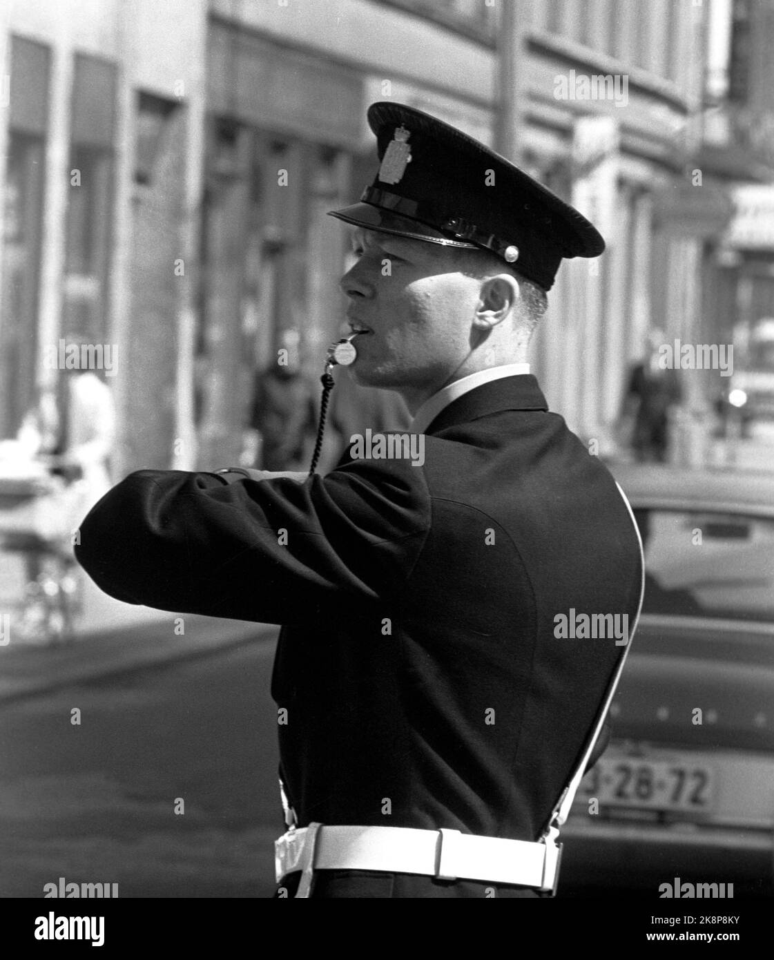Oslo 19700805 Political stack that directs traffic, with flute in the ...