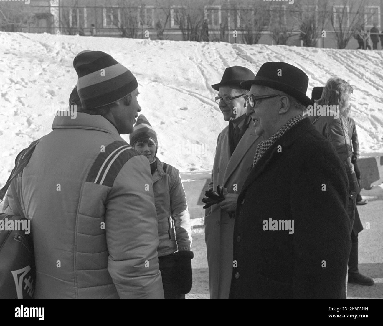 Oslo February 9, 1975. World Championships at Bislett Stadium. Sven ...