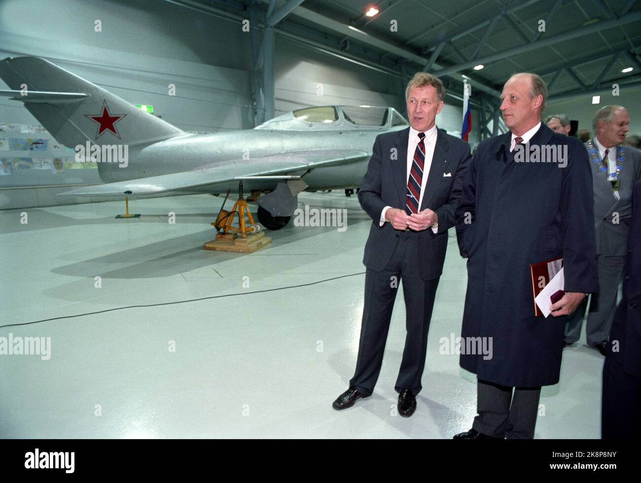 Bodø 19940515 The opening of the Norwegian Aviation Museum in Bodø ...