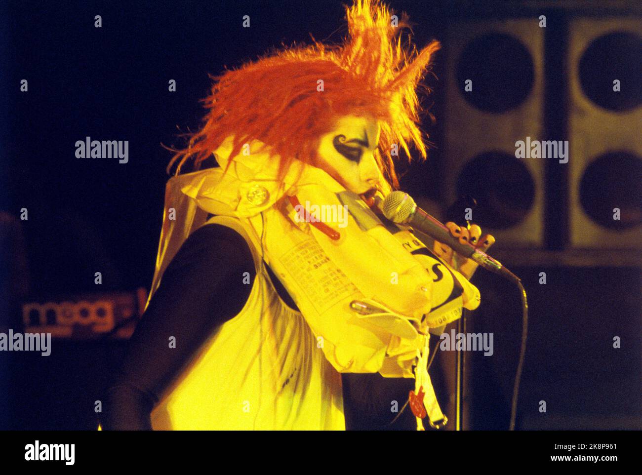 1980 here with life jacket and firey hair photo hi-res stock ...