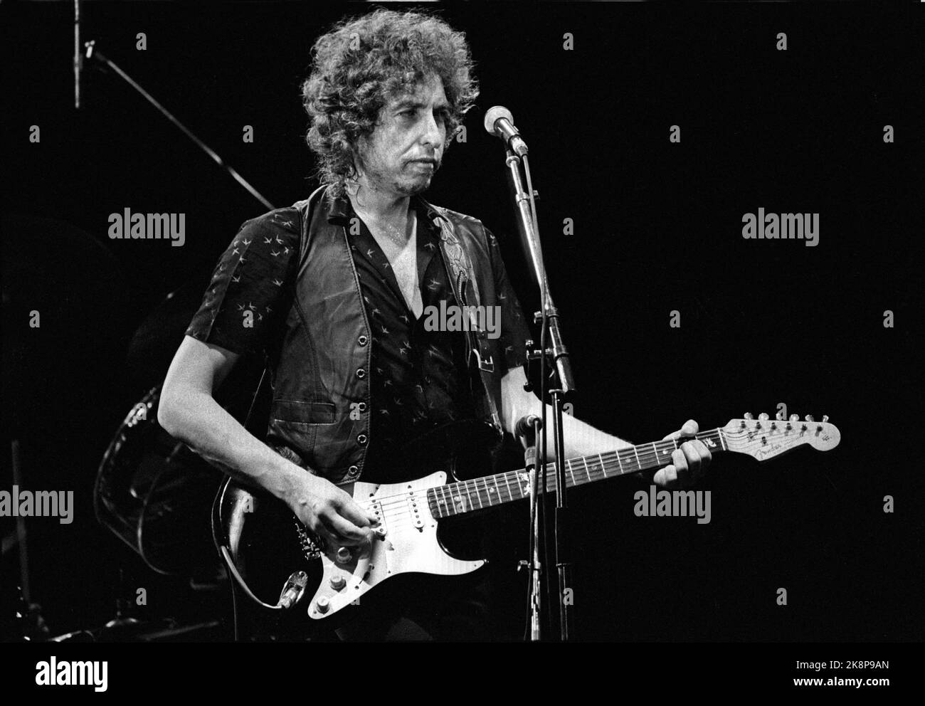 Drammen 19810710 Artist Bob Dylan holds a concert in Drammenshallen ...