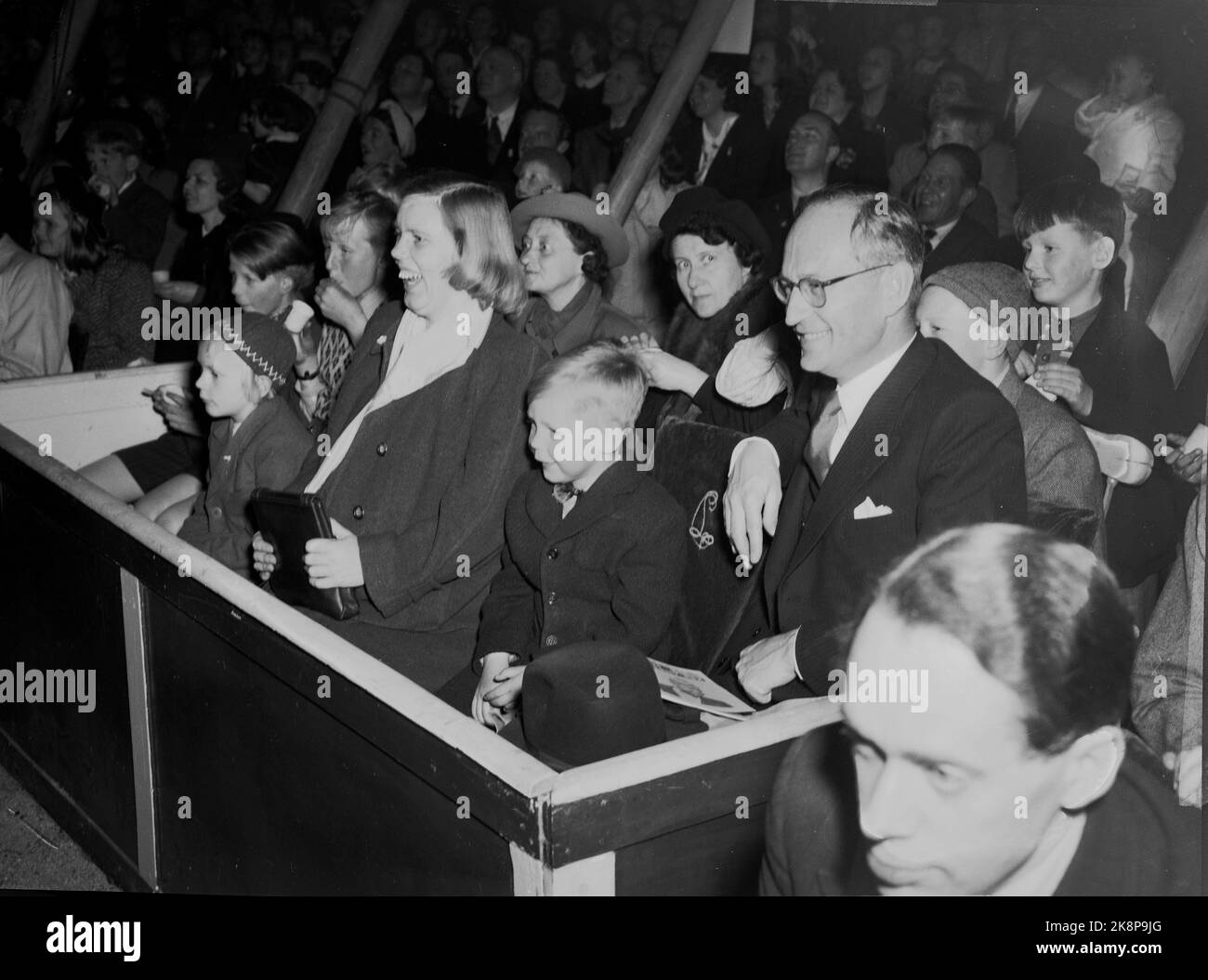 Oslo 19460518. Circus Berny and Rex are visiting the city. Among the ...