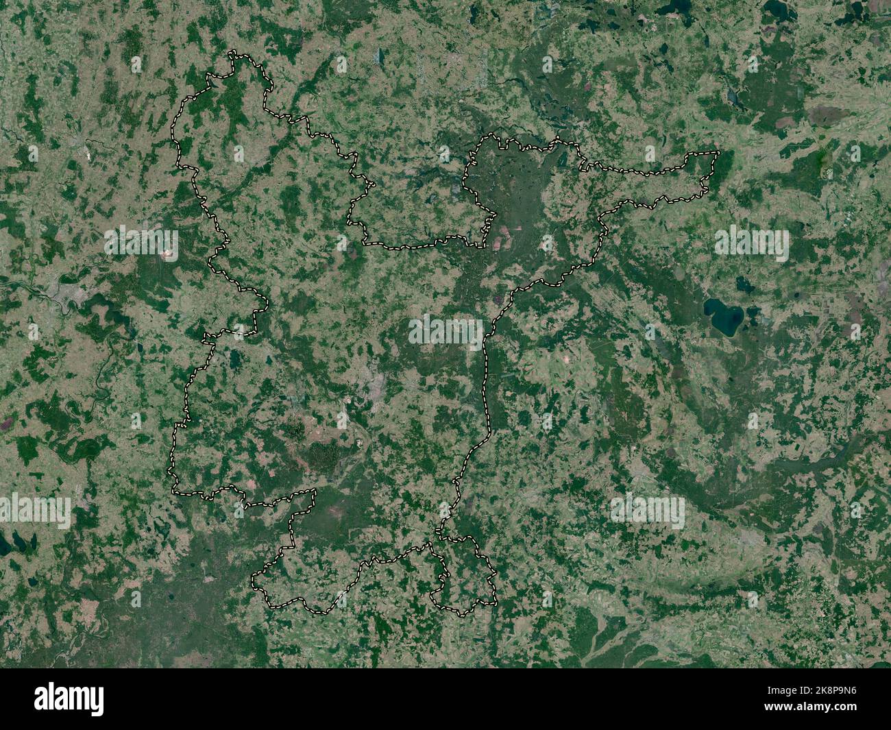 Vilniaus, county of Lithuania. Low resolution satellite map Stock Photo ...